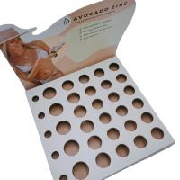 China Facial Serum PDQ Display Counter Corrugated Cardboard Table Top Display Rack Cosmetic Storage Display Box for sale