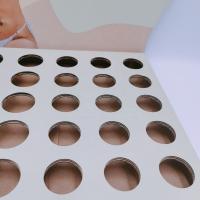 China Facial Serum PDQ Display Counter Corrugated Cardboard Table Top Display Rack Cosmetic Storage Display Box for sale