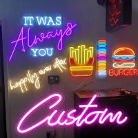 China Custom Led Neon Light Signs For Bedroom Birthday Party Home Wedding Decor 12v for sale