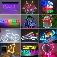China Outdoor Waterproof LED Neon Light Signs Acrylic Flex Electronic Lamp Room Bar for sale