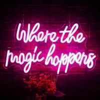 China Personalised Mounted Led Neon Wall Lights UV Printed Party Home Events Decor for sale