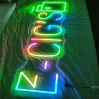 China Acrylic Neon Sign Board Led Box Advertising Sign For Christmas Decoration for sale