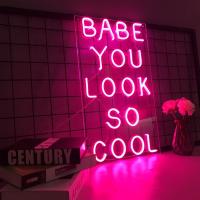 China Custom Home Advertising LED Letter Light Hustle LED Neon Light Signs for sale
