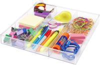 China Acrylic Drawer Organizer Storage Tray Clear Desk Makeup Drawer Organizer for Kitchen  Office for sale
