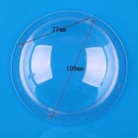 China 4-hole acrylic dome transparent plastic hemispherical indoor / Outdoor Replacement camera cover safety dome camera housing for sale
