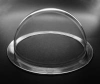 China 4-hole acrylic dome transparent plastic hemispherical indoor / Outdoor Replacement camera cover safety dome camera housing for sale
