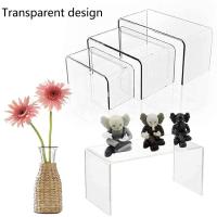 China 2 Tier 3 Tier Black Acrylic Monitor Riser Cupcake Dessert Display Rack Support for sale