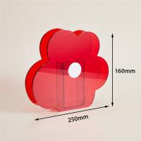 China Large Acrylic Floral Vase Holder Transparent Tabletop Acrylic Small Vase Display Stand for sale