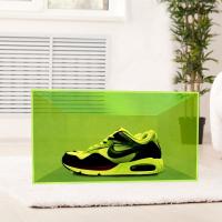 China Factory wholesale high quality push-pull customized clear 3mm acrylic shoe box for Acrylic sports shoe box for sale