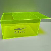 China Factory wholesale high quality push-pull customized clear 3mm acrylic shoe box for Acrylic sports shoe box for sale