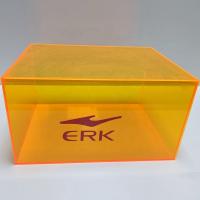 China Factory wholesale high quality push-pull customized clear 3mm acrylic shoe box for Acrylic sports shoe box for sale