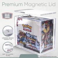 China ETB Display Case Magnet Lid Acrylic Booster Box Display Screw Assembly Closure Protector for sale