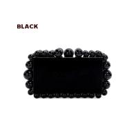 China Evening Acrylic Bead Handbag Single Shoulder Bag Marble Party Bag Fascinating Stone Clutch Bag for sale