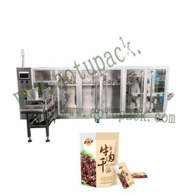 China PLC Beef Jerky Doypack Packing Machine 5.5kw Stand Up Pouch Filling Machine for sale