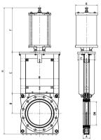 China Temperature Range 0-200C Heavy Duty Knife Gate Valve With DIN Design Standard for sale