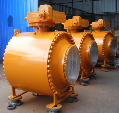 China Anti Static Trunnion Ball Valve Blowout Proof and Corrosion Resistant for sale