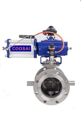 China 1''-10'' DN25-DN250 Segment Ball Valve for Pulp Paper Pharmacy Beverage Food Temperature Range -20C To 200C for sale