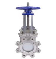 China Mining Industry DN50 Manual / Pneumatic Actuator Knife Gate Valve for sale