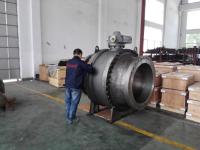 China 16 Inch Trunnion Type Ball Valve with Blowout Proof and Soft Seat for sale