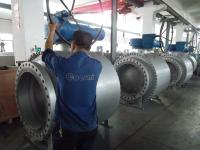 China 16 Inch Trunnion Type Ball Valve with Blowout Proof and Soft Seat for sale