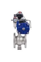 China ASME B16.5 Wafer Type V Notch Segment Ball Valve for sale