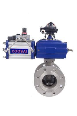 China Flange Connection Cast Iron Segment Ball Valve Designed for Durability and Performance for sale