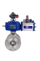 China Stainless Steel Segment Ball Valve for High-Temperature Environments for sale
