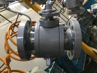 China 600LB Trunnion Ball Valve with Soft Seat and Bleed Function for sale