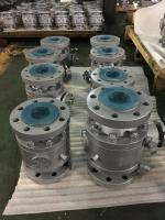 China 600LB Trunnion Ball Valve with Soft Seat and Bleed Function for sale