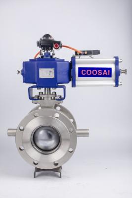 China Anti Static Pneumatic Operated Metal Seated Ball Valve for sale