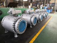 China API6D LCB Fire Safe Trunnion Type Ball Valve Metal Seated for sale