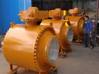 China Double Block & Bleed ASME B16.10 Trunnion Ball Valve for sale