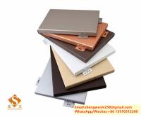 China gold color Metal aluminium perforated facade cladding for facade exterior cladding for sale