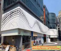 China CNC Perforating Metal Screen Aluminium Cladding Outdoor Use PVDF Coating Customized Panel for sale