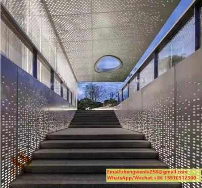 China Perforating Aluminum Sheet Metal Cladding Decorative Screen for sale