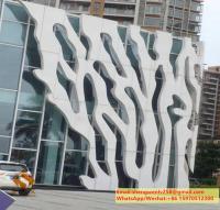 China Punching Metal Cladding Aluminum Sheet With Perforated Pattern For Facade System Exterior Decoration for sale