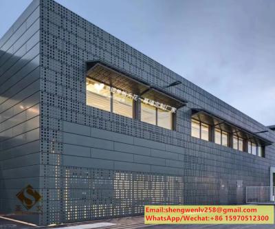 China Building Material decoration Wall Cladding Aluminum Exterior Perforated Panel Supplier for sale
