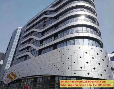 China CNC Perforating Metal Sheet Aluminium Screen For Wall Facade Decoration for sale