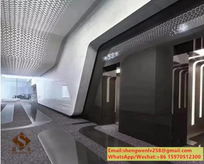 China Perforated aluminum sheet metal cladding PVDF white paint 15 years warranty for sale