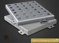 China Perforated Metal Cladding Wall Panels Aluminium Facade System Powder Coated White for sale