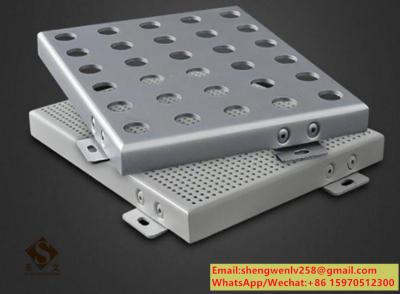 China Perforated Metal Cladding Wall Panels Aluminium Facade System Powder Coated White for sale