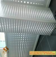 China Perforated Metal Screen Powder Coated Gray Aluminum Sheet For Wall Cladding for sale