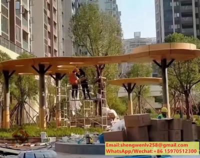 China Exterior Wall Cladding Panels Waved Metal Screen Aluminium Sheet For Building Facades System for sale