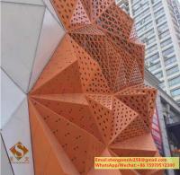 China CNC Perforated Metal Screen Aluminum Panels For Building Wall Cladding Facade 3mm for sale