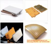 China Metal screen aluminum sheet with laser cut pattern powder coated white color for sale