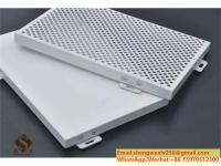 China Perforating Metal Screen Aluminium Sheet For Building Wall Cladding PVDF White Color 20 Years Warranty for sale