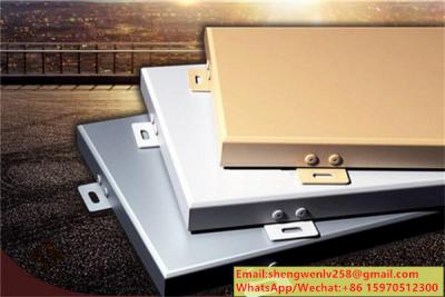 China Perforating aluminum cladding metal facade round holes sliver color 3mm PVDF powder coated for sale