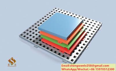 China Perforated Metal Sheet Cladding Aluminium Panels For Wall Facades Column Cladding for sale