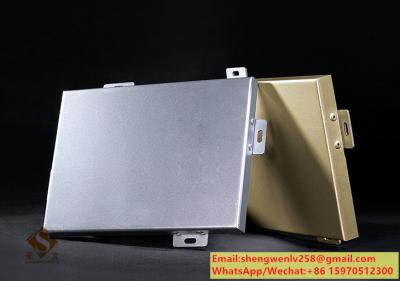 China China Perforated metal facade aluminium sheet PVDF paiting 2mm thickness champagne color for sale