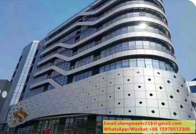 China Durable Perforated metal cladding metal facades aluminum factory in Guangzhou for sale